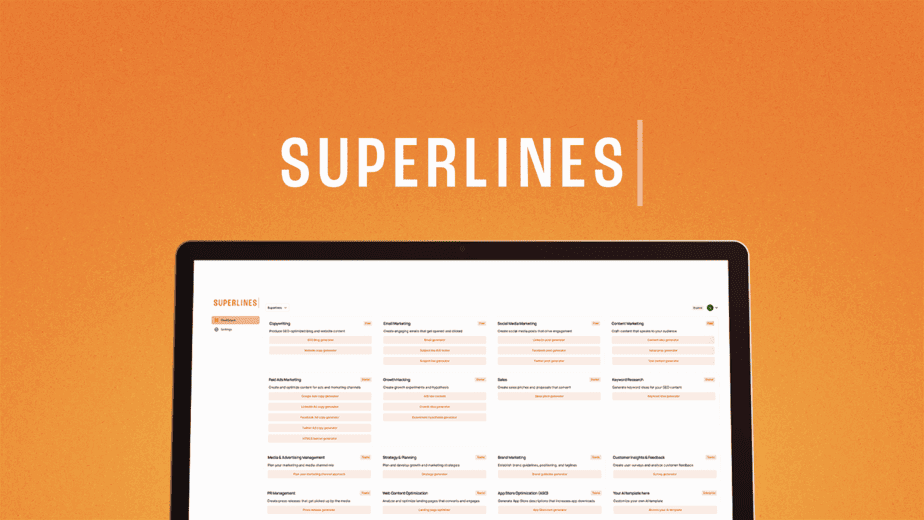 Superlines: Unleash AI-Powered Content Creation Magic! - SaaS Master ... Superlines: Unleash AI-Powered Content Creation Magic! - SaaS Master ...